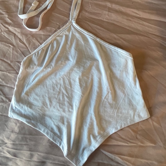 Tops | Thin White Crop Top | Poshmark
